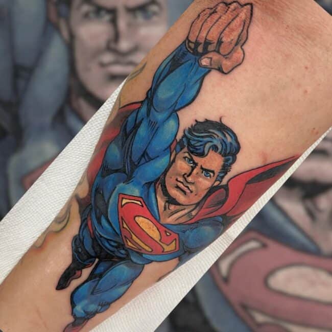 Superhero Forearm Tattoos